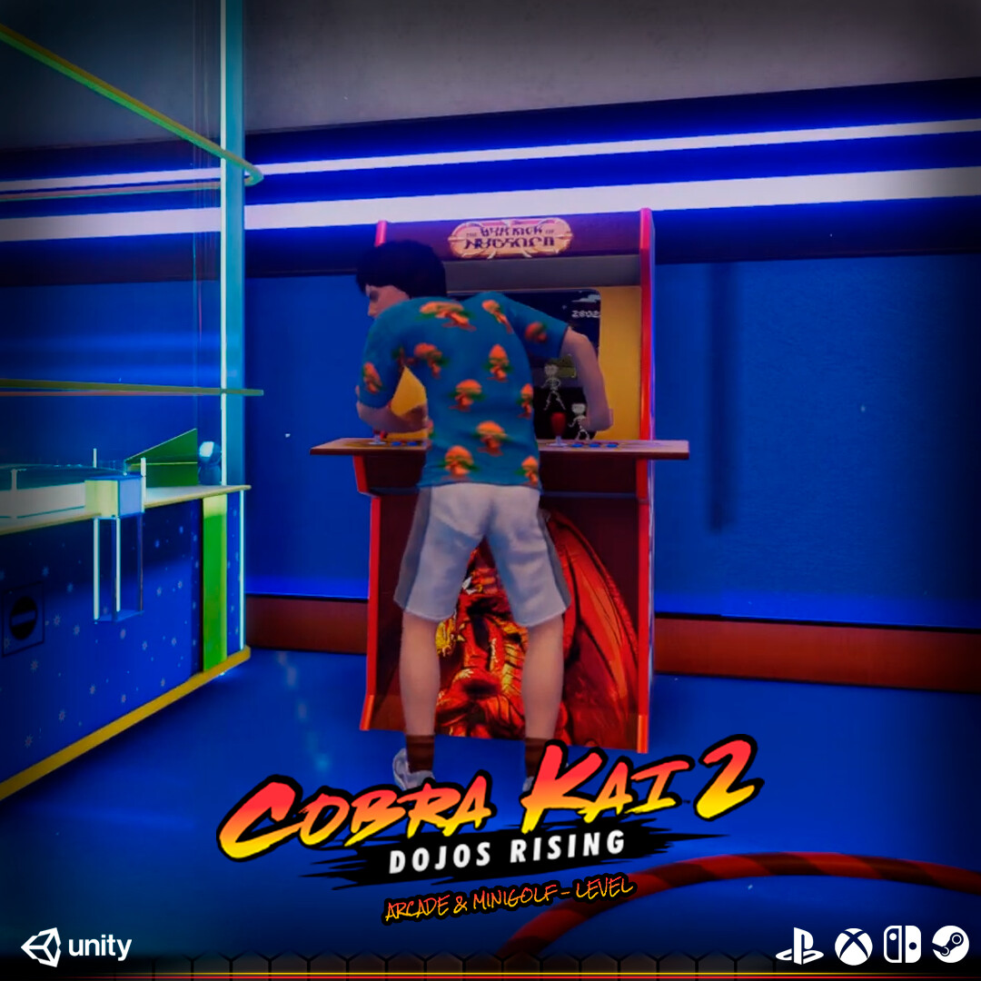 ArtStation - Cobra Kai 2: Dojos Rising - Arcade & Minigolf Level