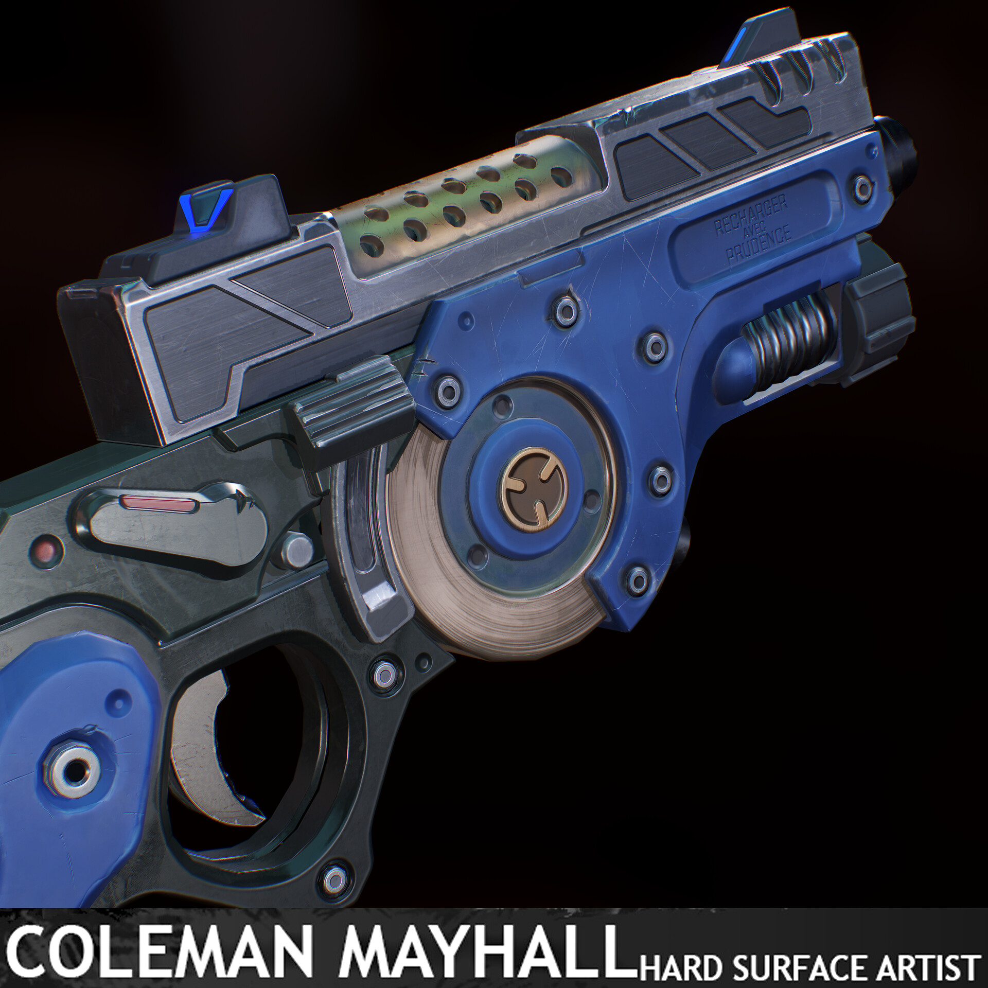 ArtStation - CMP 20 (Compact Machine Pistol) - "Nightwing"