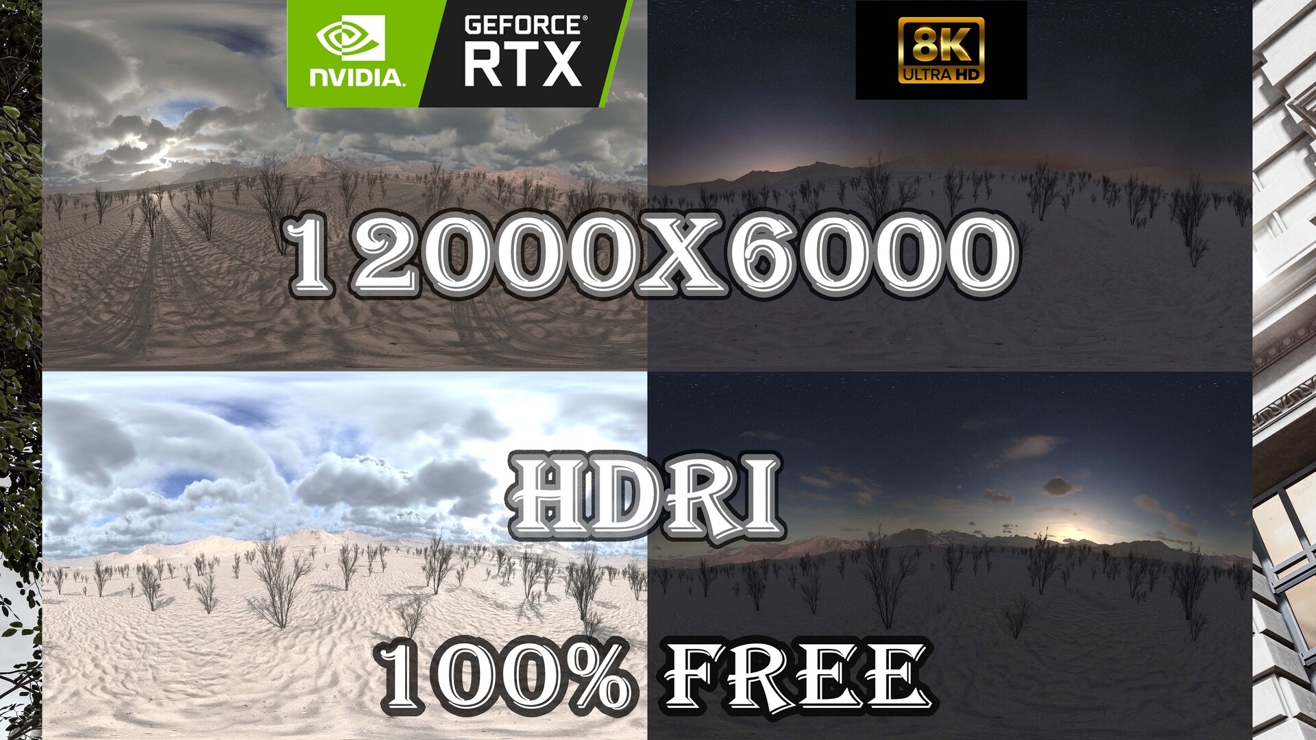 ArtStation - 100% FREE HDR images - 12000x6000 | Video trailer - UE5 ...