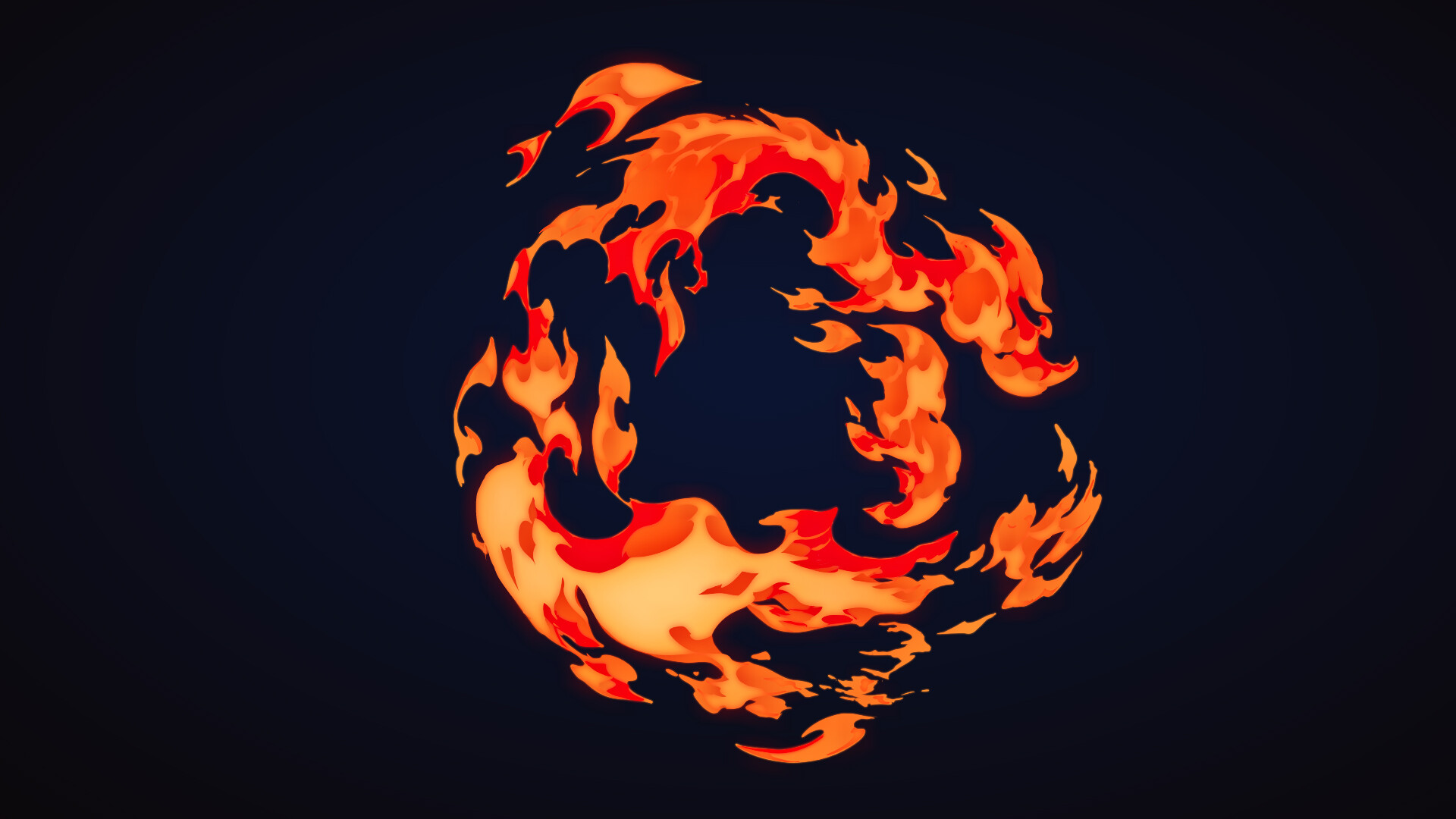 ArtStation - 2D Fire Vfx frame by frame animation