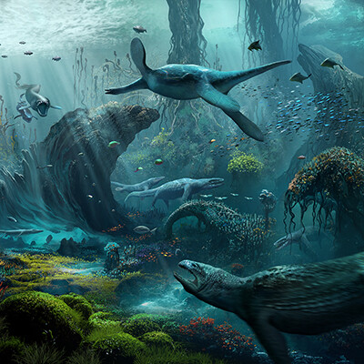 ArtStation - Exploring the Mesozoic Seas