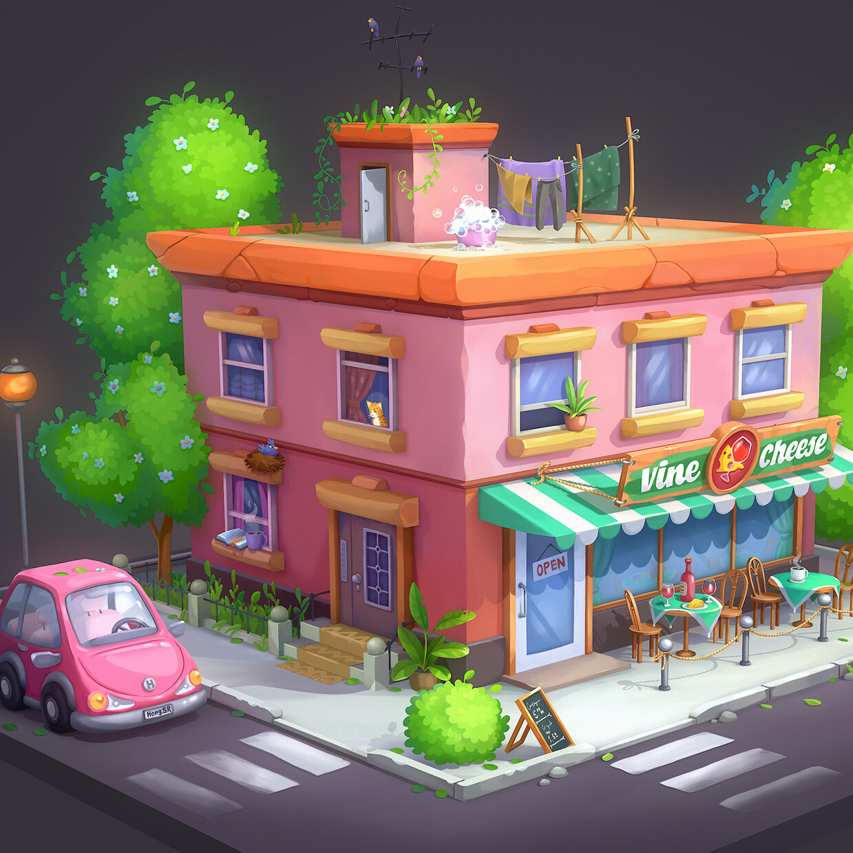 ArtStation - Small wine restaurant