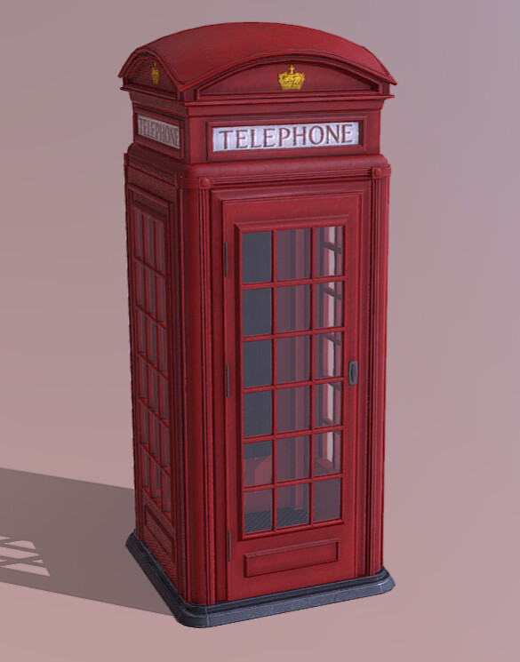 ArtStation - London Red Phone Box
