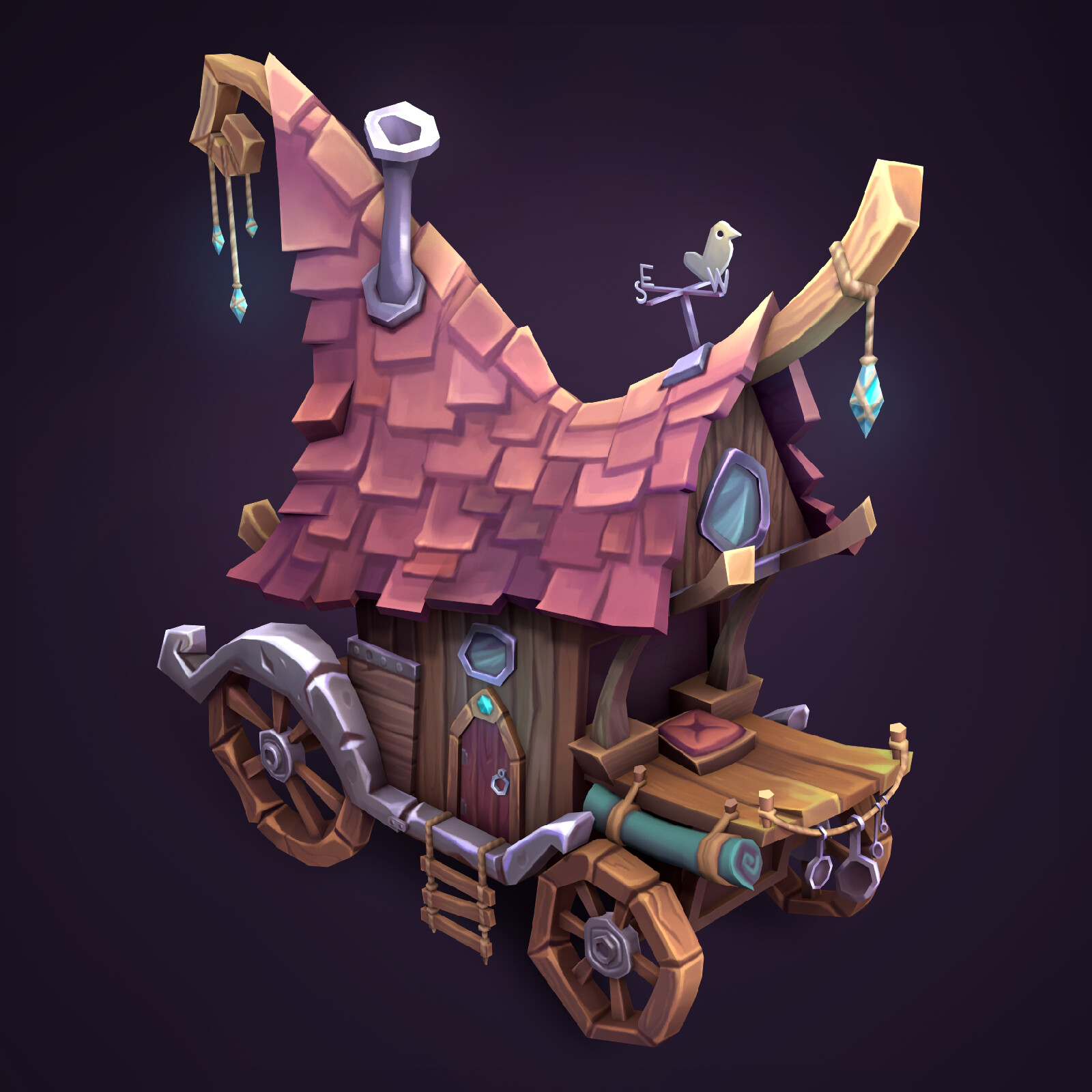 ArtStation - Stylized wagon