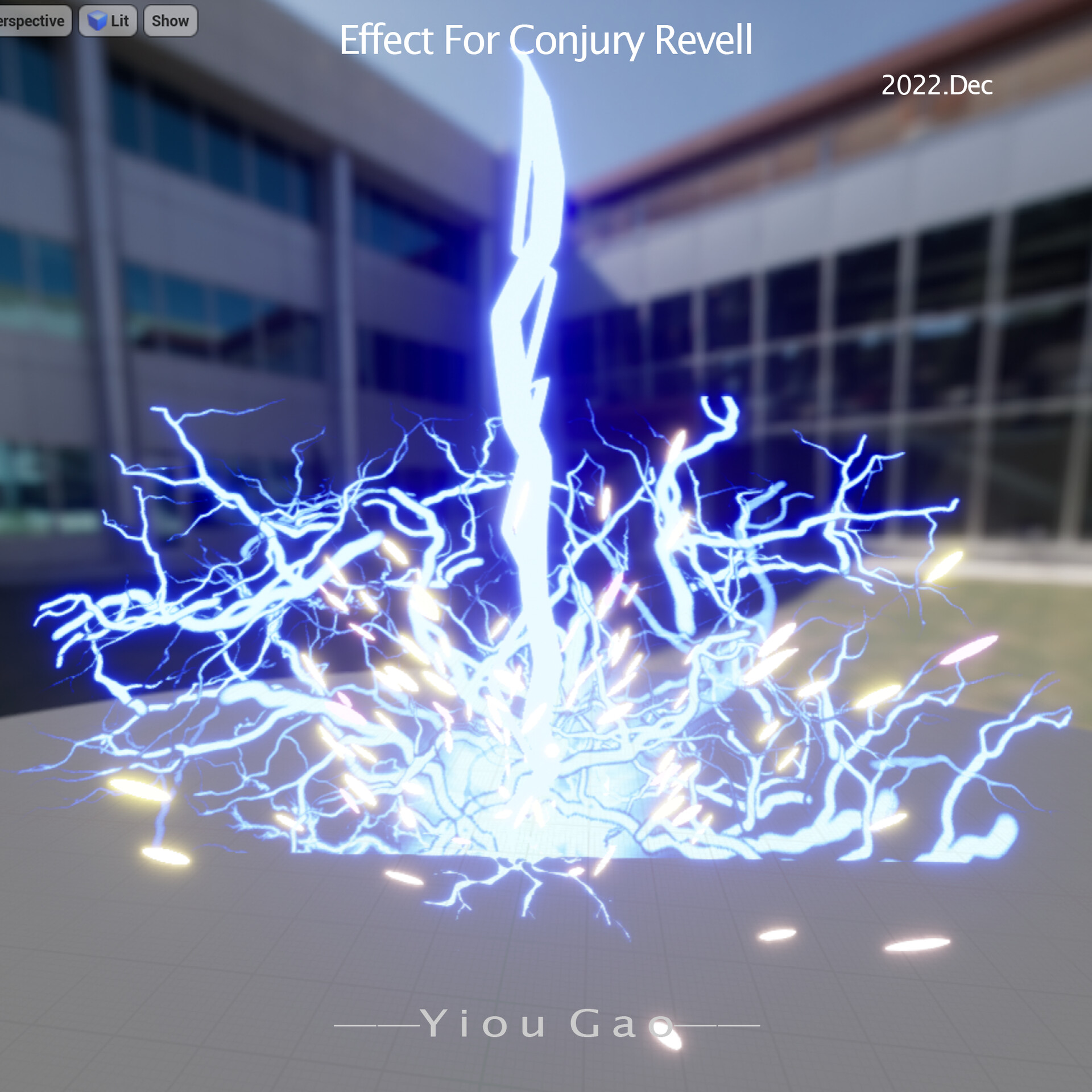 ArtStation - 【VFX/ Team Project】Effect for Lightning & Gravity Spell