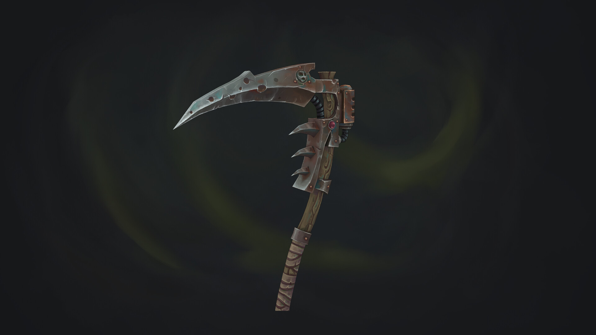 ArtStation - Typhus, Herald of the Plague God scythe fan art