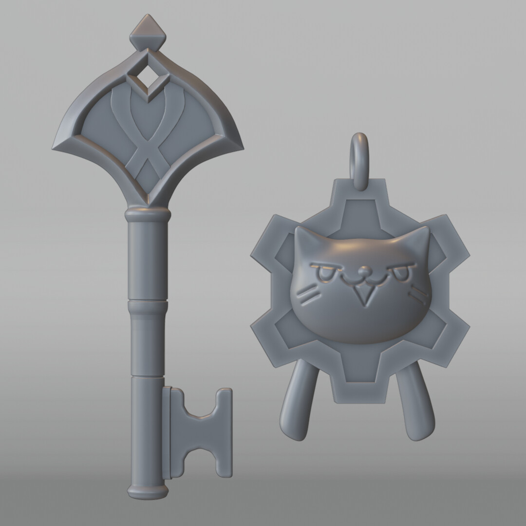 ArtStation - Keys to Al Haythams house Genshin Impact for cosplay 3D ...