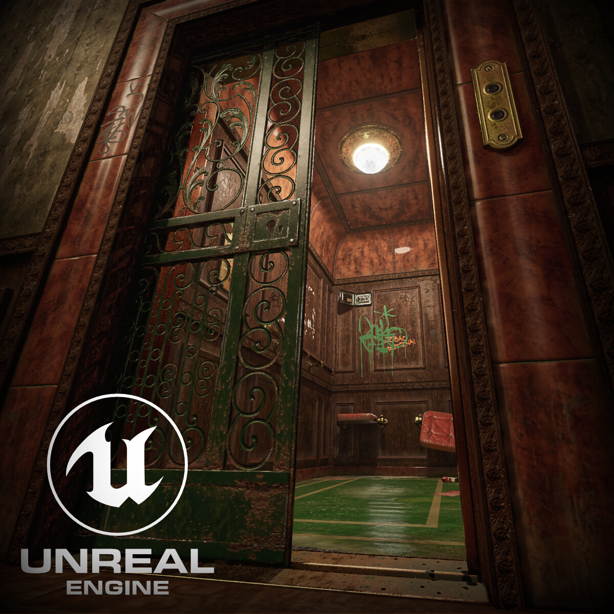 ArtStation - Old Elevator Scene UE5