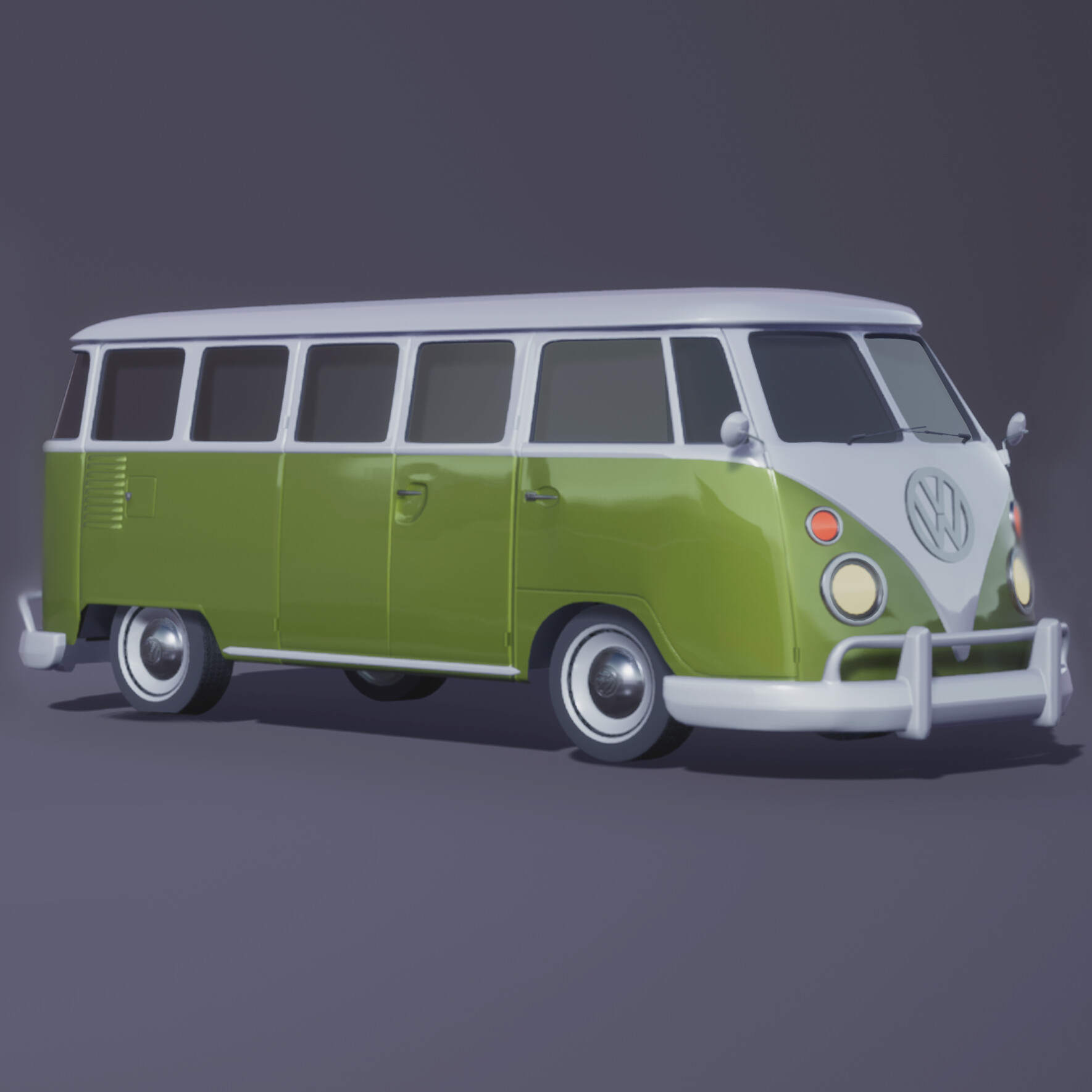 ArtStation - 1963 Volkswagen Samba Bus Model