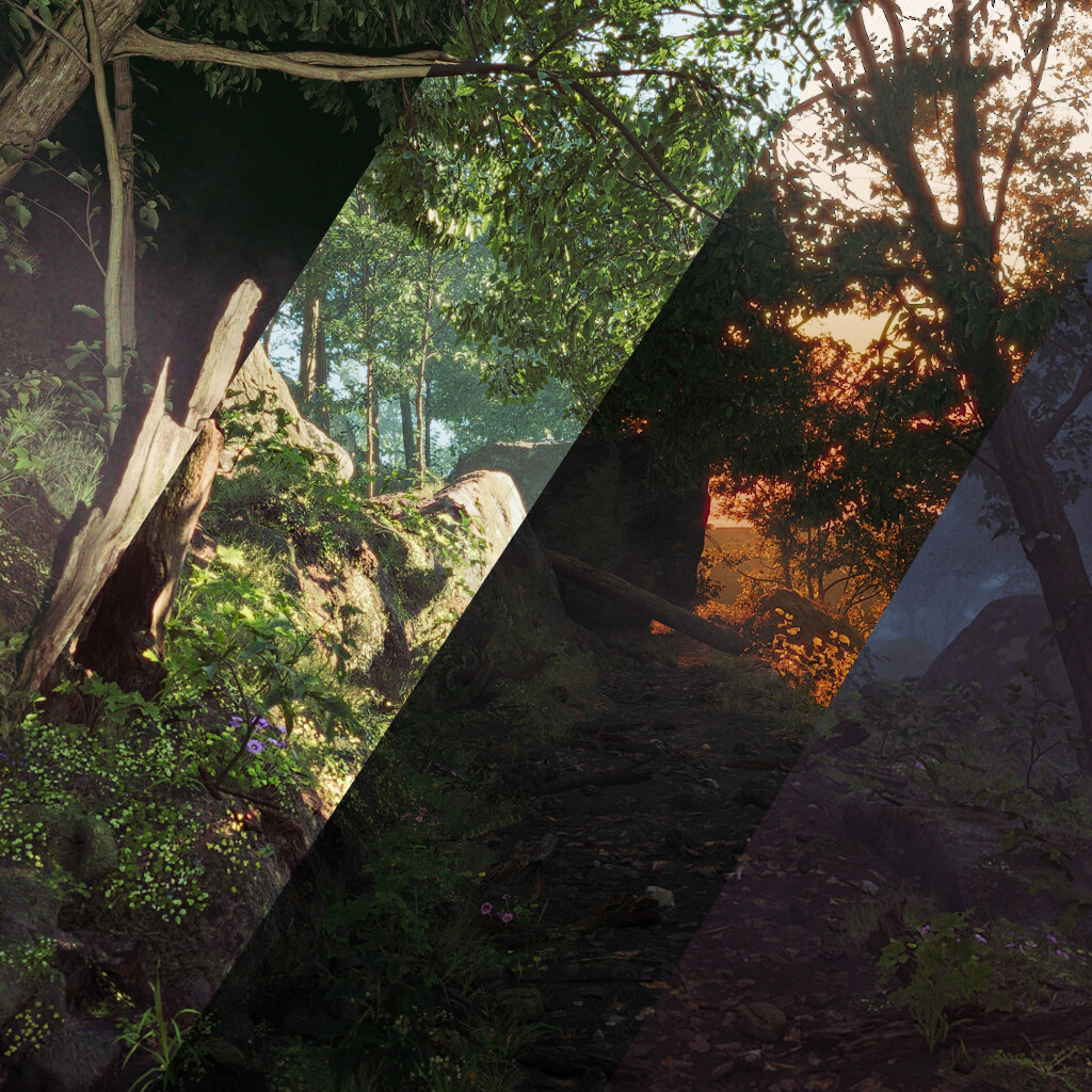 ArtStation - Unreal Engine 5 Forest Lighting Scenarios - Lumen