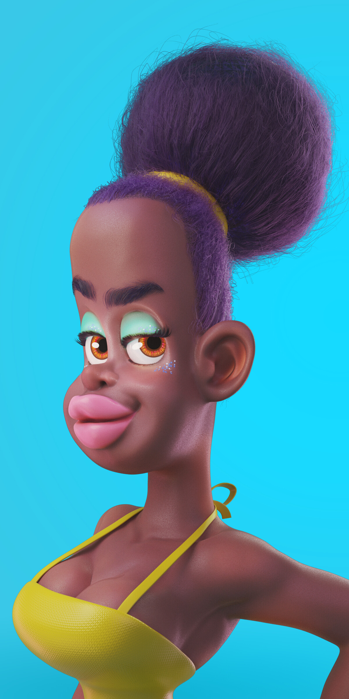 ArtStation - cute girl modeling with blender