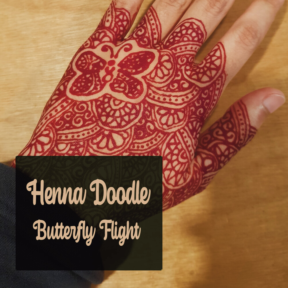 ArtStation - Henna Doodle - Butterfly Flight