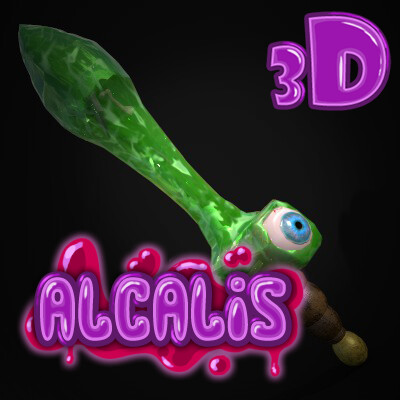 ArtStation - Alcalis- 3D Slime Sword