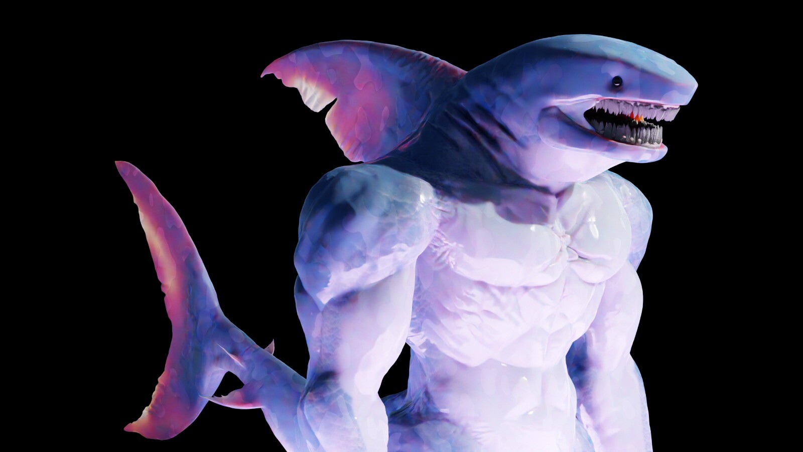 ArtStation - furry white shark