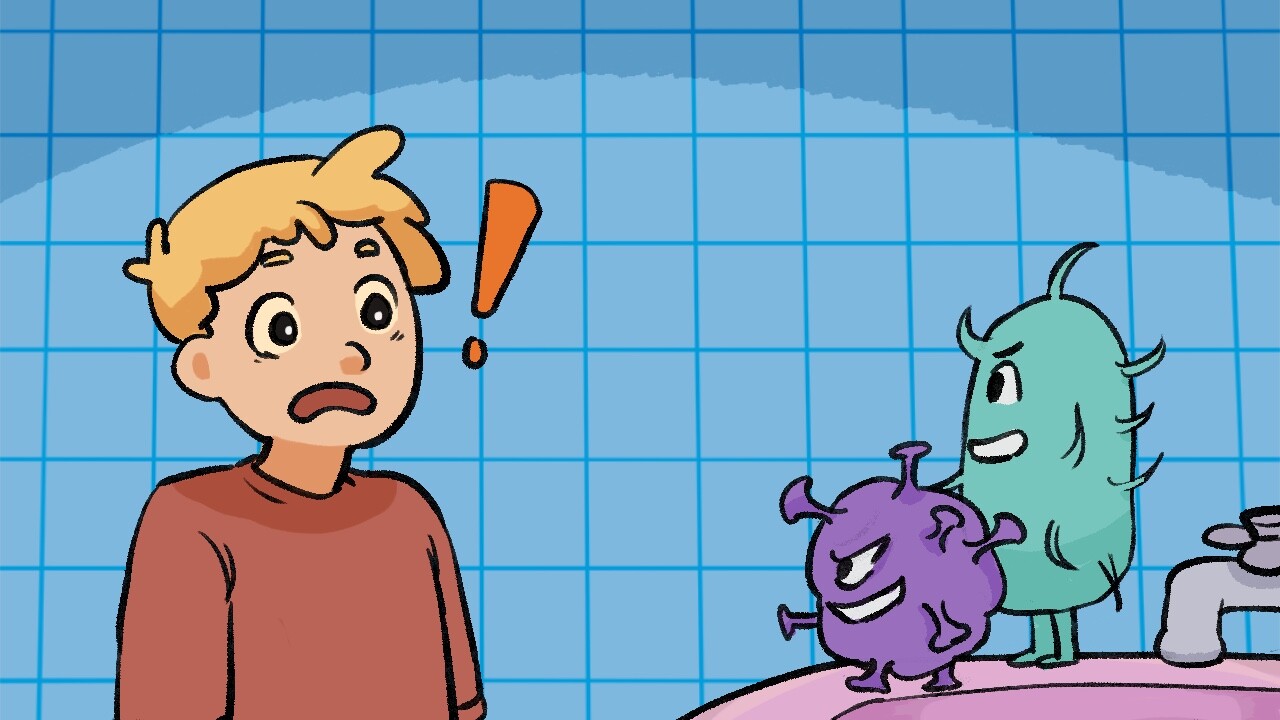 enzymada - Bacteria vs. Virus Comic Strip