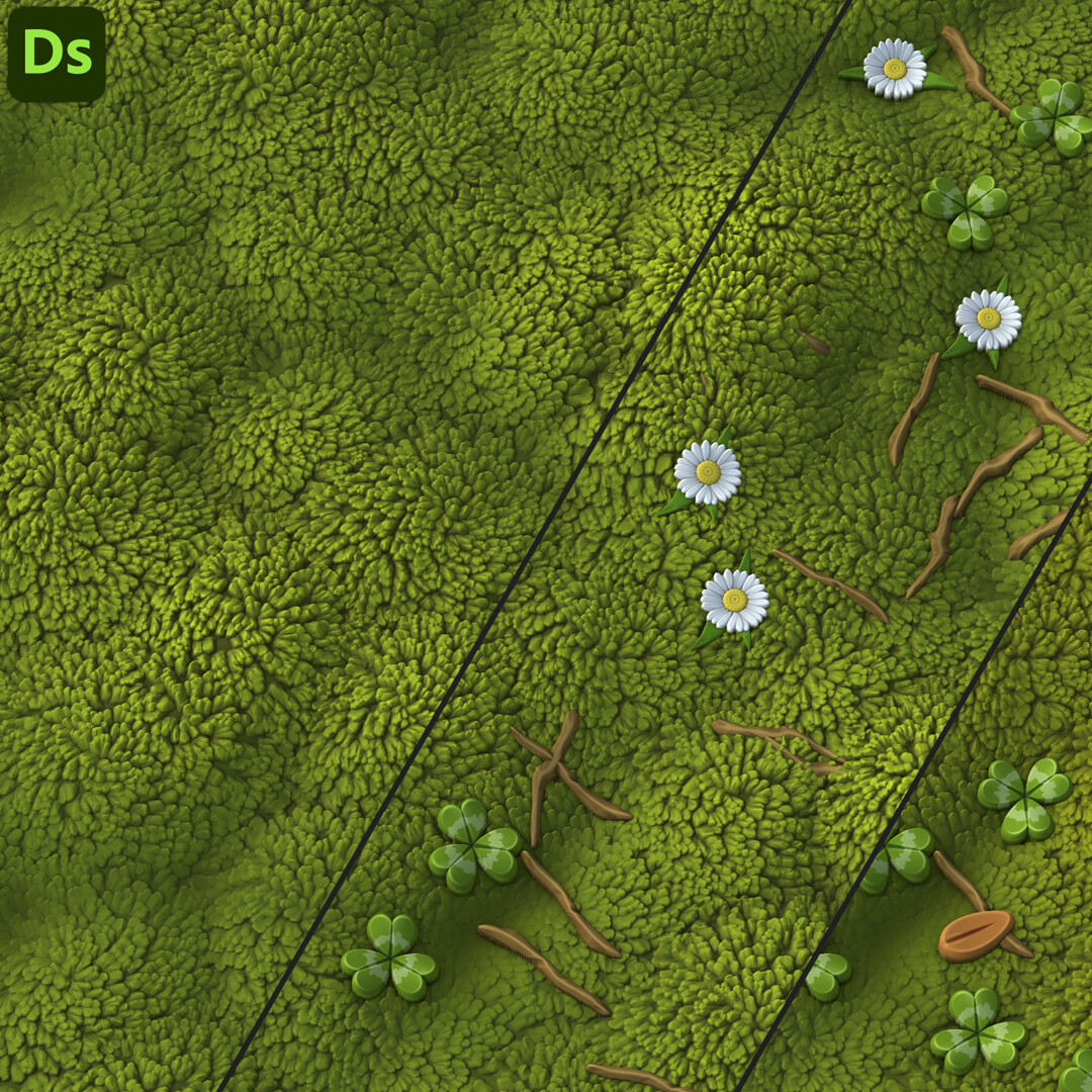 ArtStation - Stylized Moss