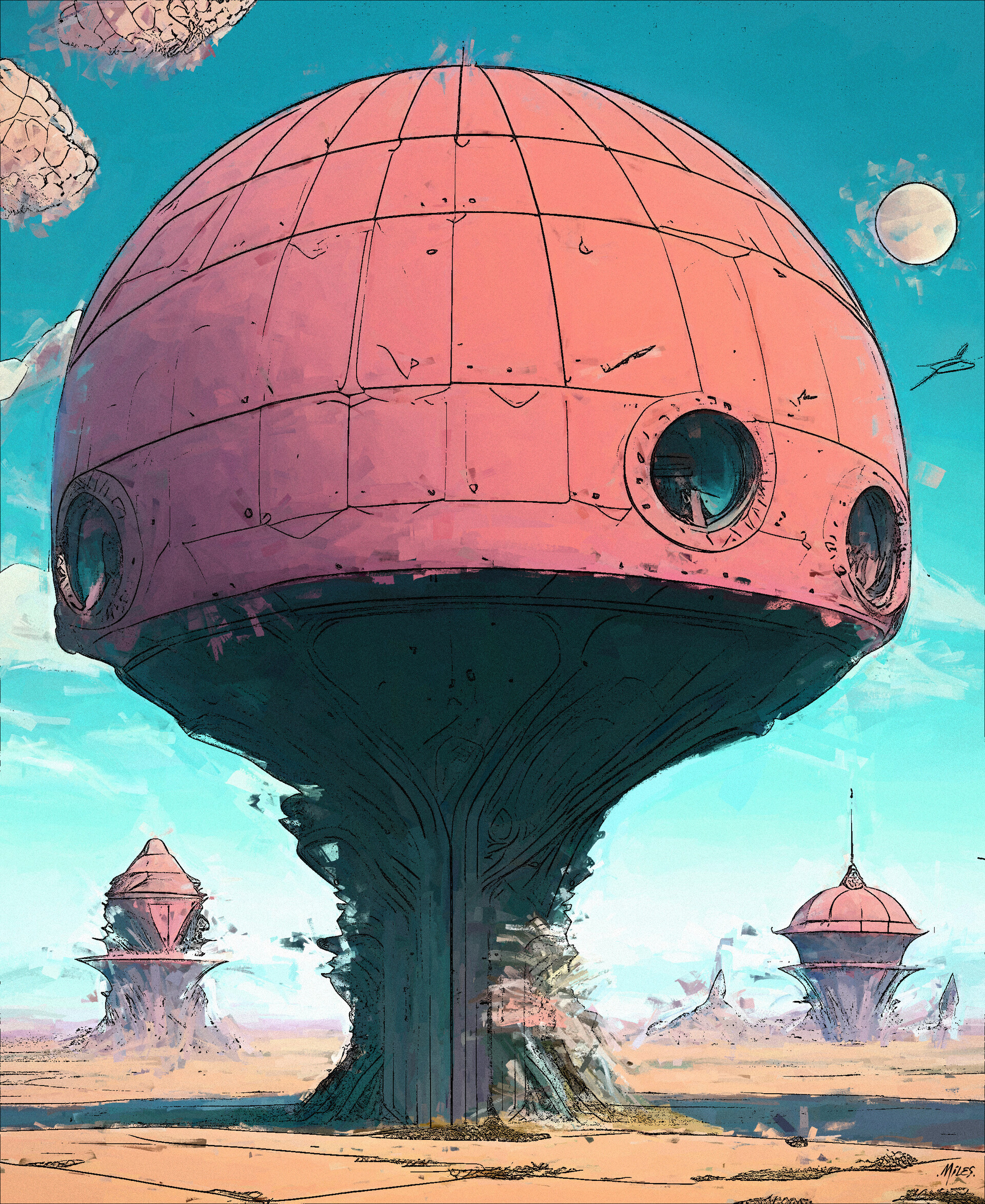 ArtStation - Moebius Practice by .Miles.