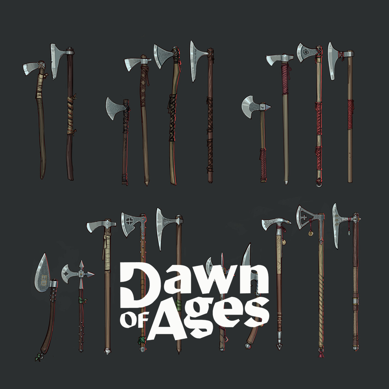 ArtStation - Dawn of Ages -Medieval Axes