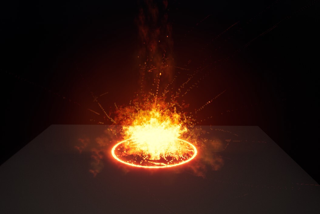 ArtStation - VFX Falling Flame Explosion