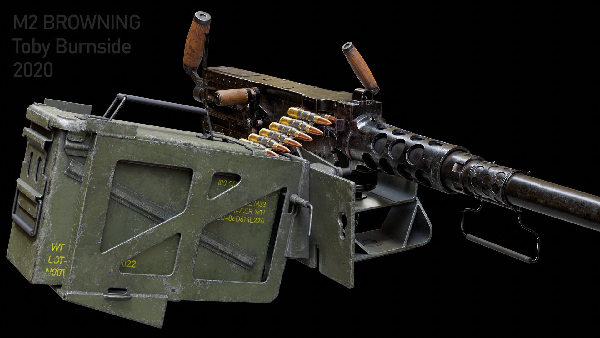 ArtStation - Browning M2