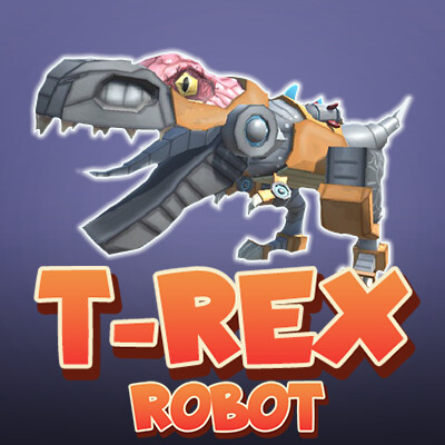 ArtStation - T-Rex Cartoon Robot