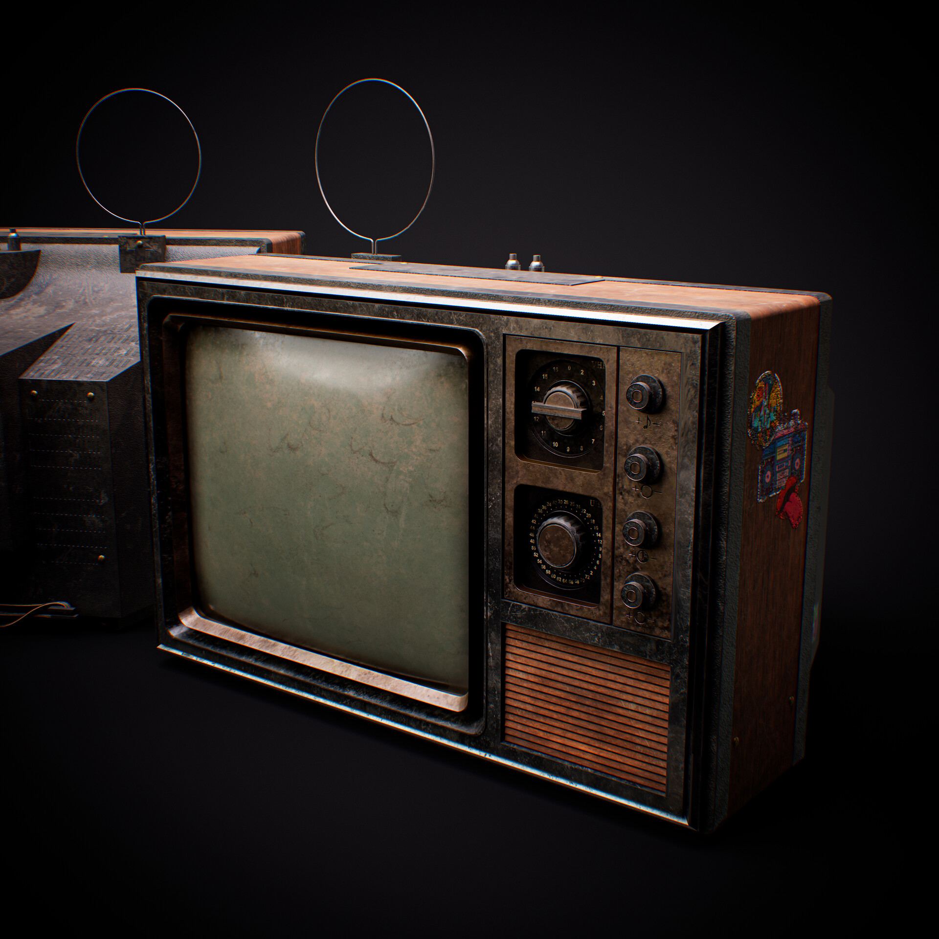 ArtStation - OLD CRT TV