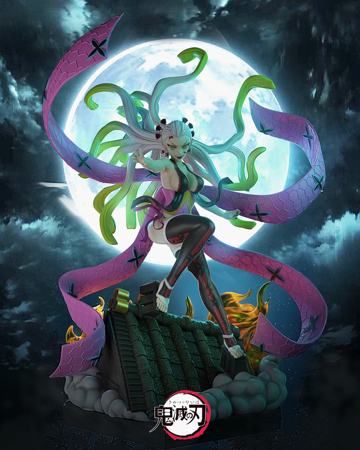 ArtStation - Daki - Demon Slayer