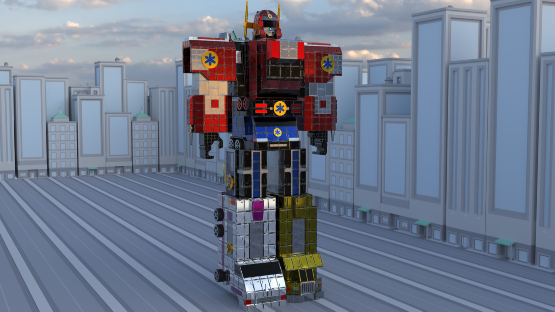 ArtStation - Lightspeed Megazord / Victory Robo