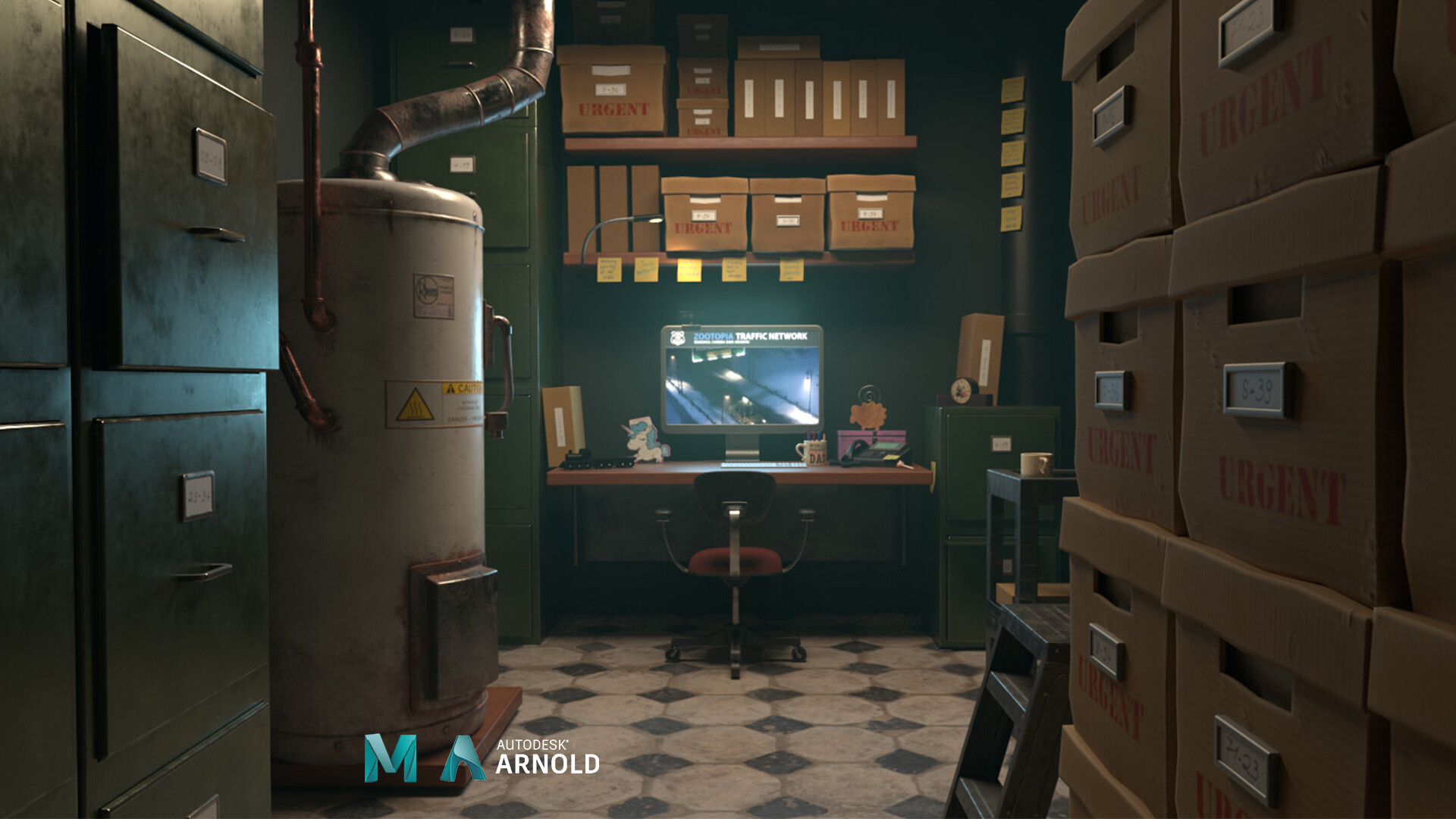 ArtStation - Zootopia lighting study