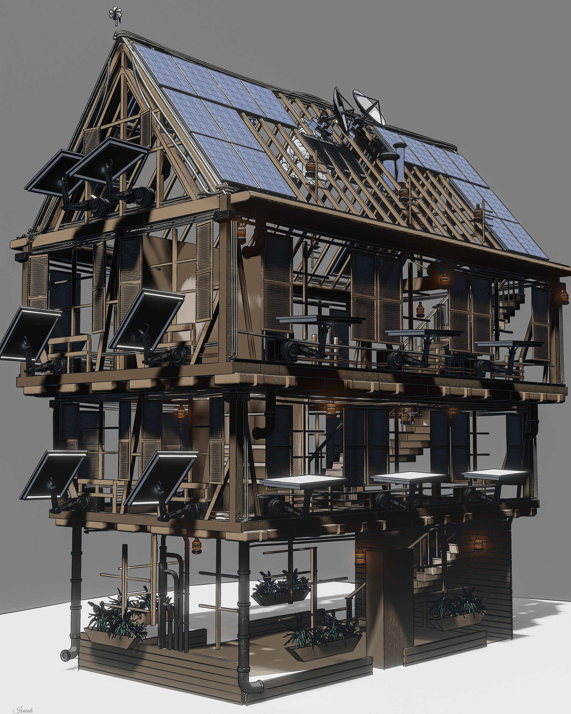 ArtStation - Solar House 1