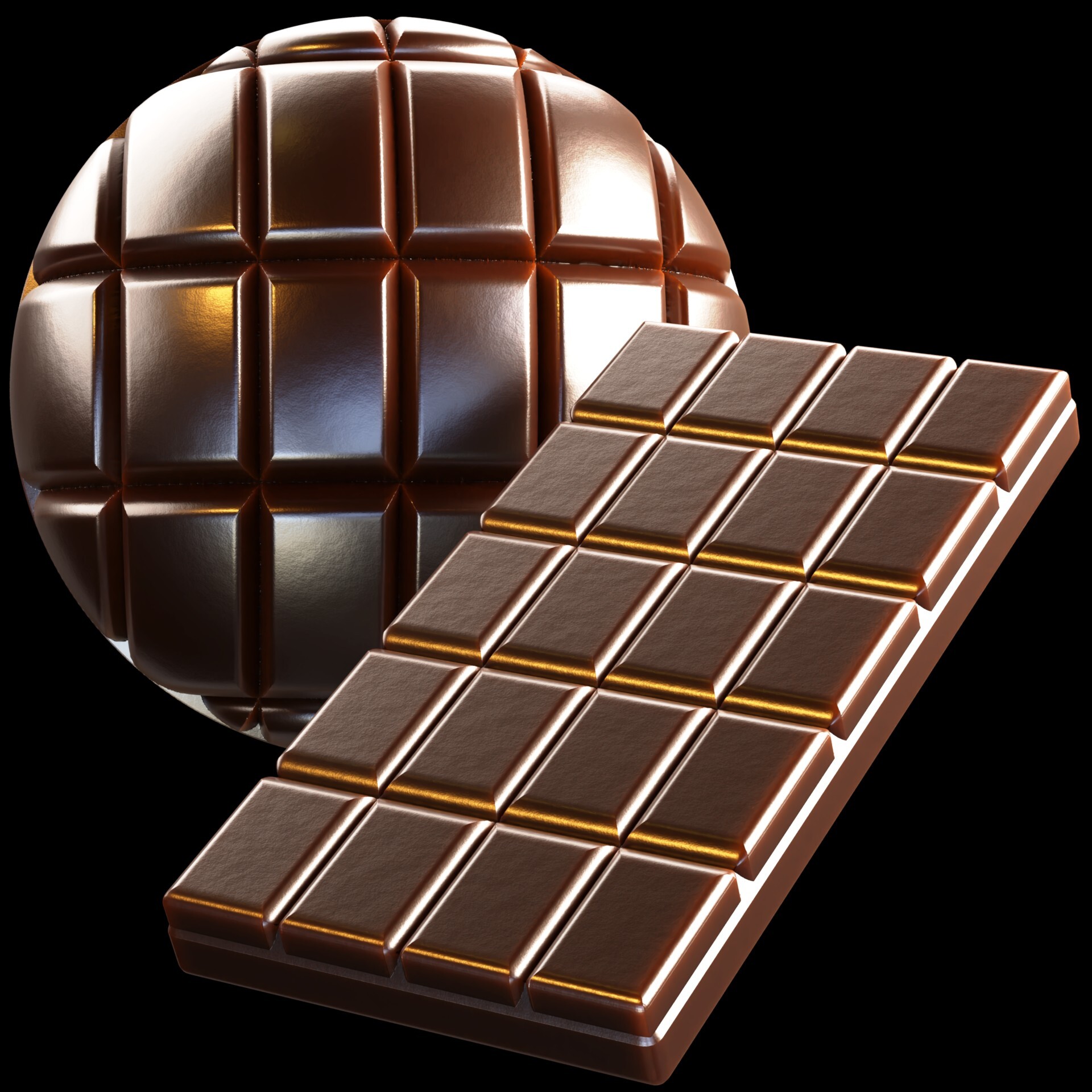 ArtStation - Procedural Chocolate Bar 🍫 (Blender Tutorial)