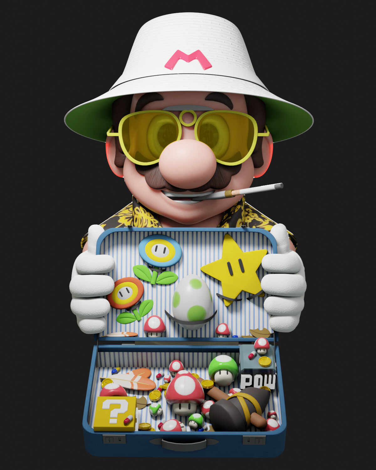 ArtStation - Super Mario Feat Johnny Depp