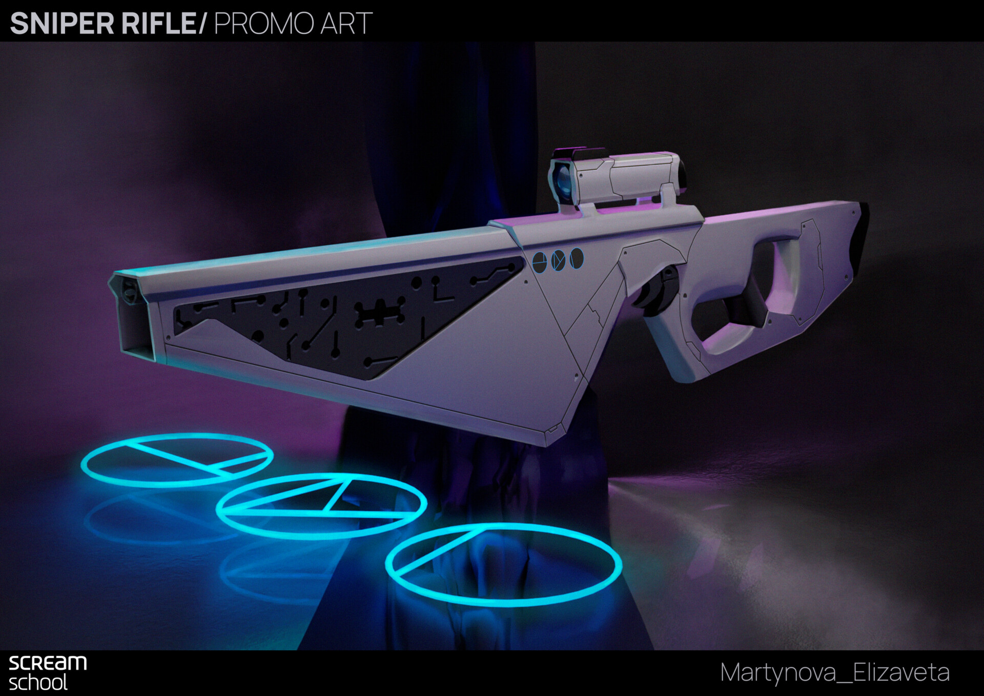 ArtStation - Weapon design_SNIPER RIFLE