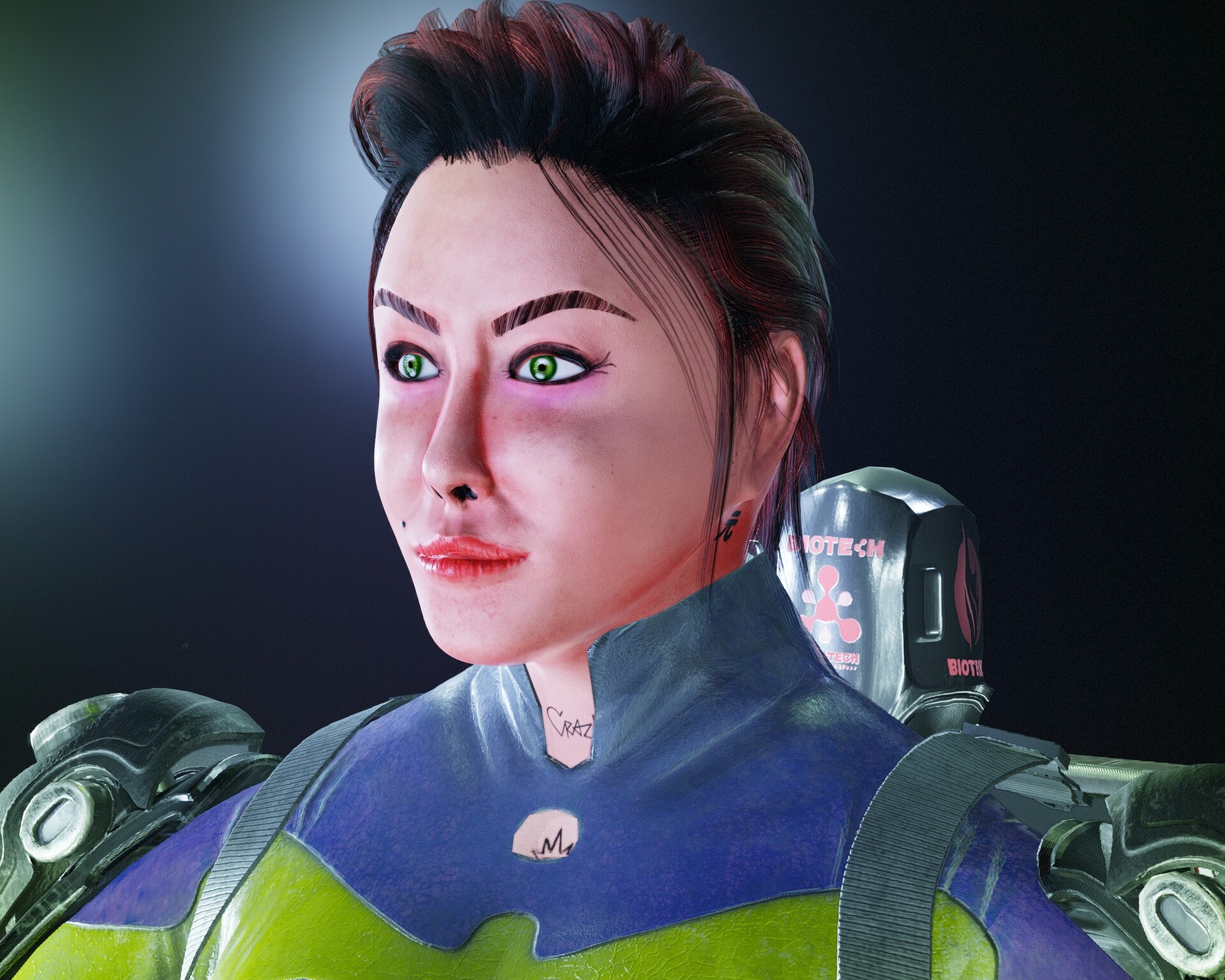 ArtStation - Celena the jetpack girl