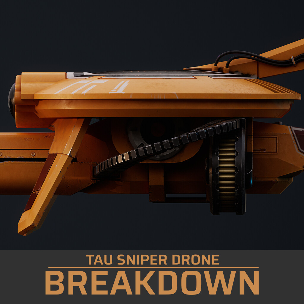 ArtStation - Tau Sniper Drone - Breakdown