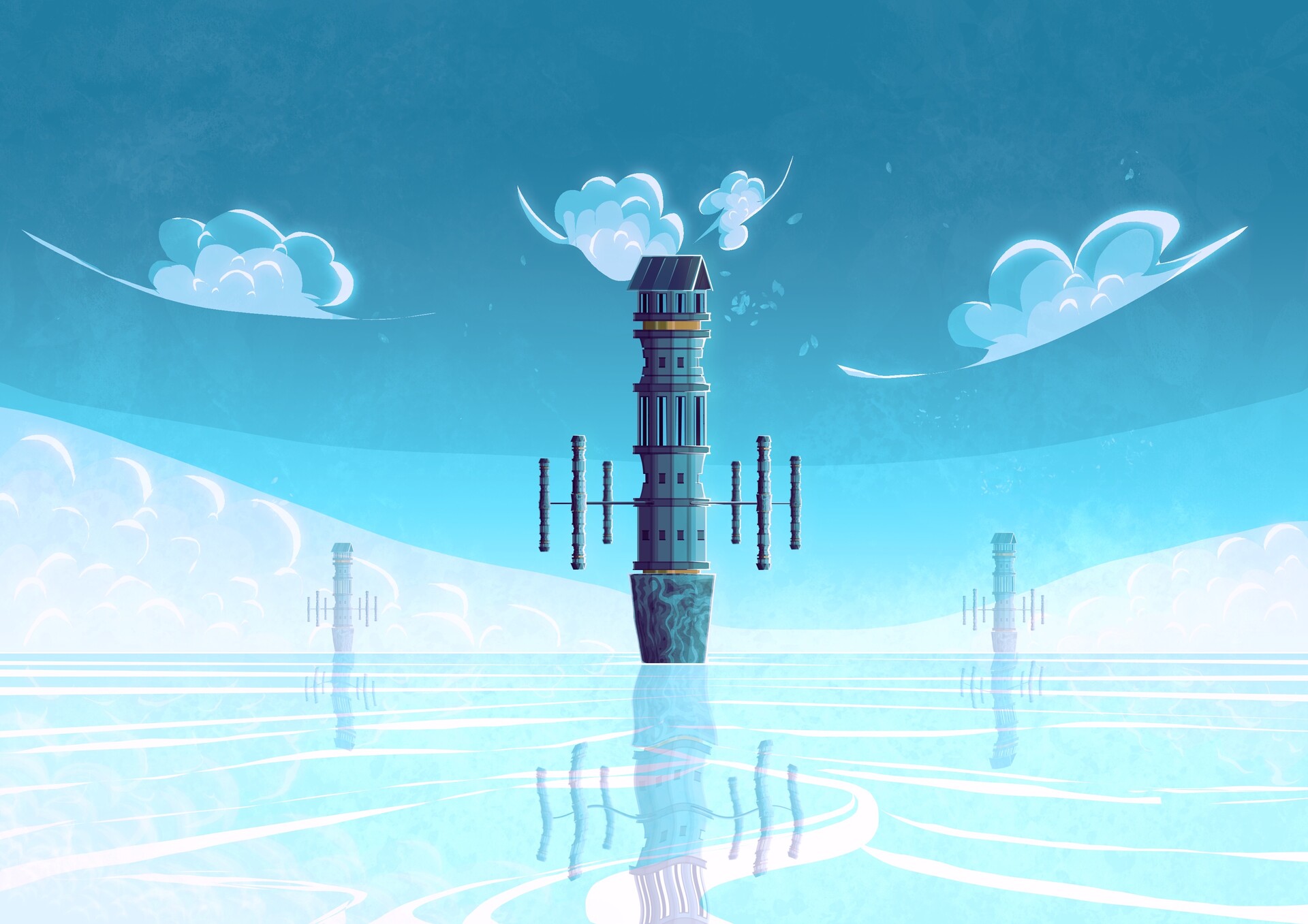 ArtStation - Tower in the Water