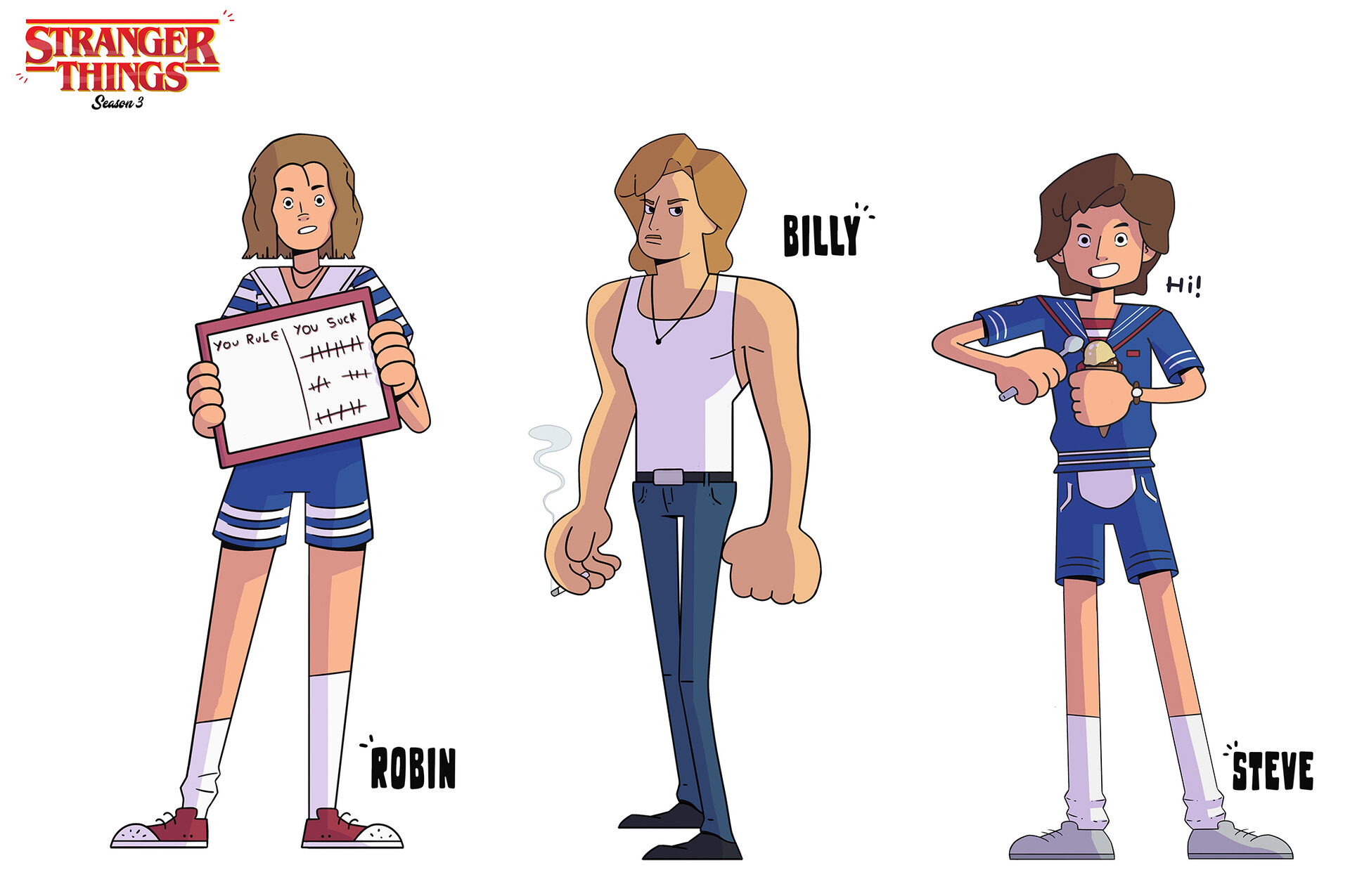 ArtStation - stranger things cartoon