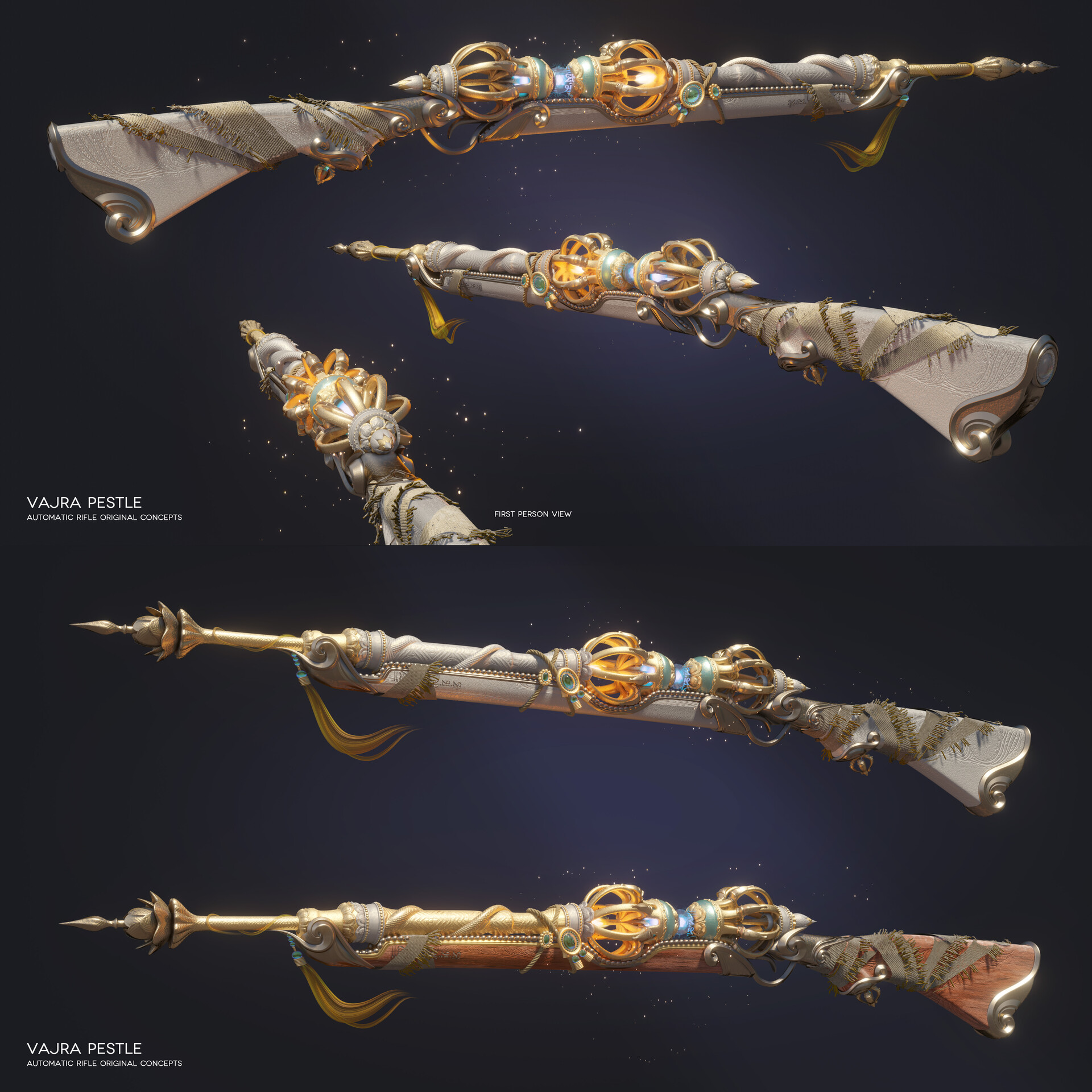 ArtStation - 降魔杵枪械设计Gun Design