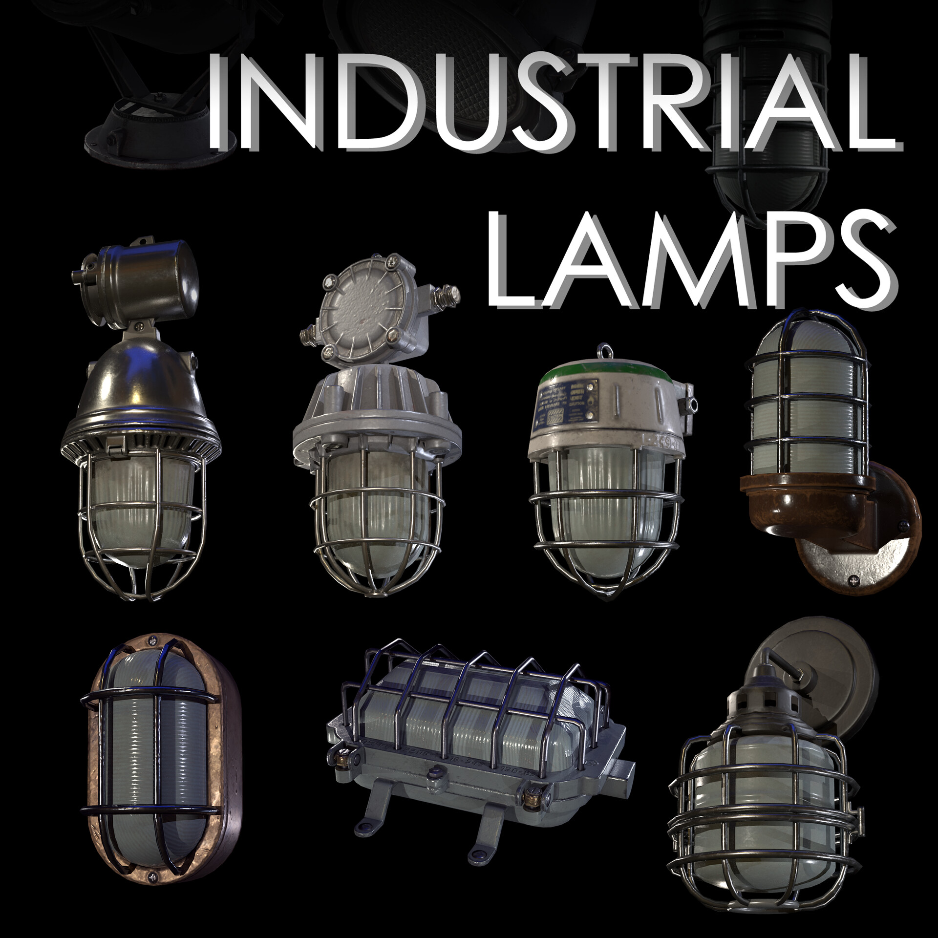 ArtStation - Industrial Lamps