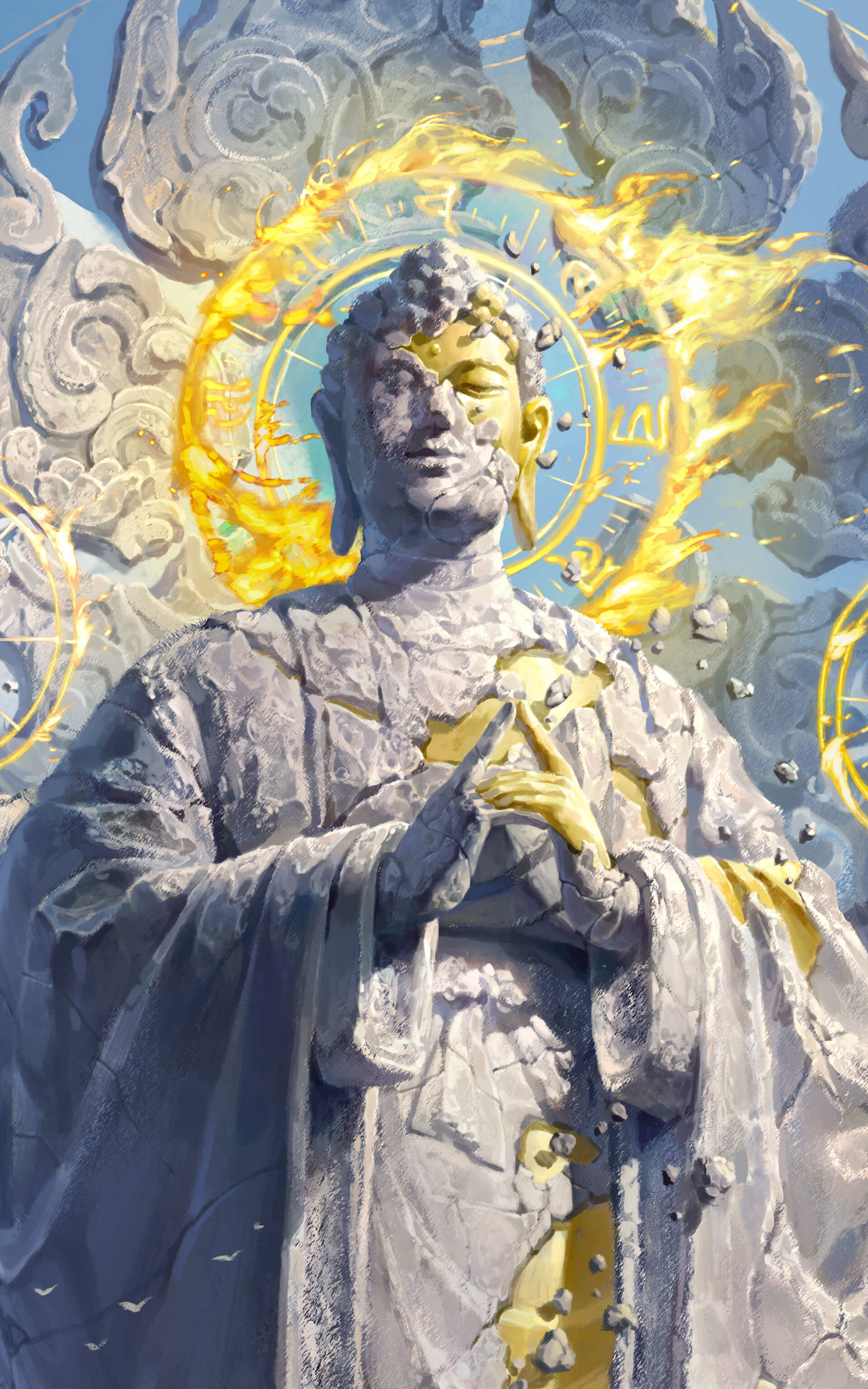 ArtStation - Three Saints of Hua-yan