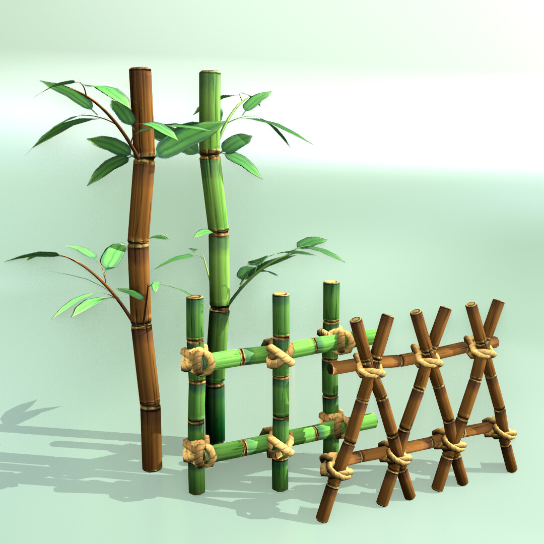 ArtStation - Bamboo and Fences