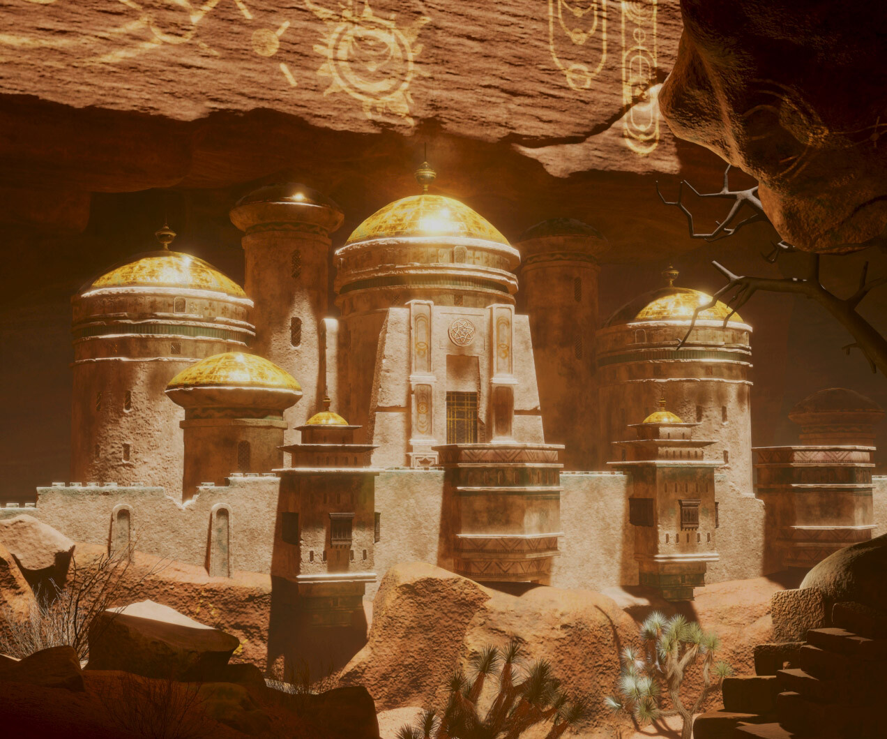 ArtStation - Ancient temple of the sun