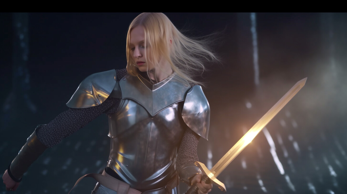 ArtStation - Warrior girl with two swords