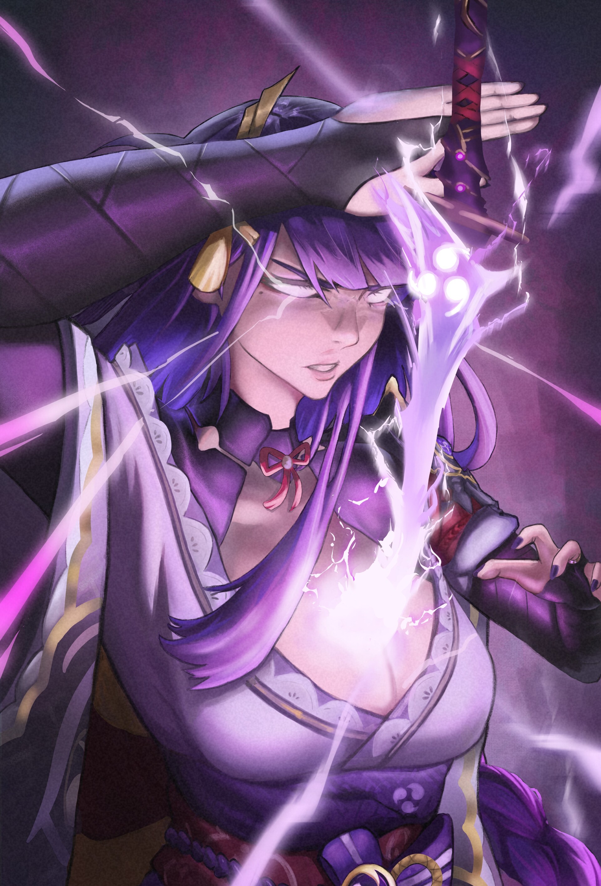 ArtStation - Raiden Shogun the Electro Archon