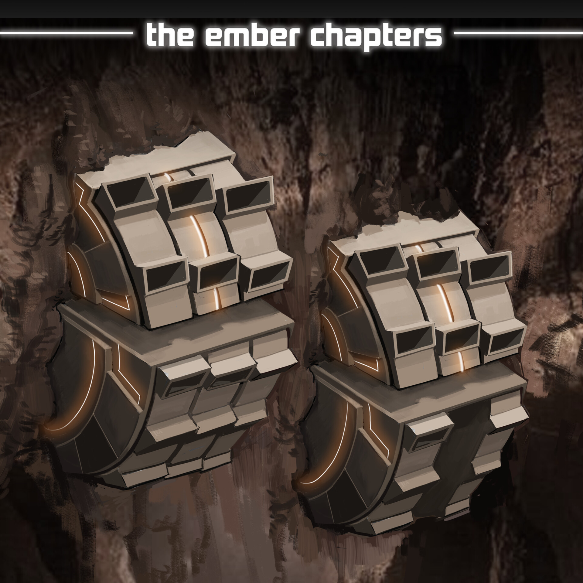 ArtStation - Brutalist inspired building and robots