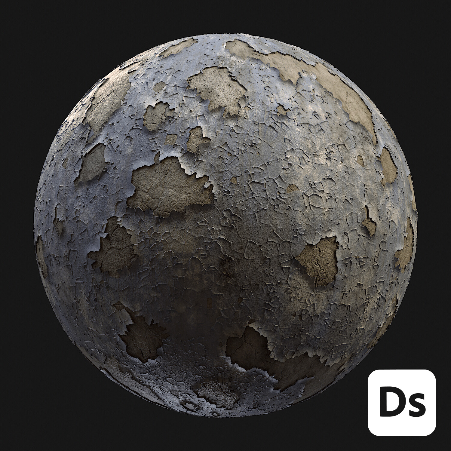 ArtStation - Flaked Painted Wall Material