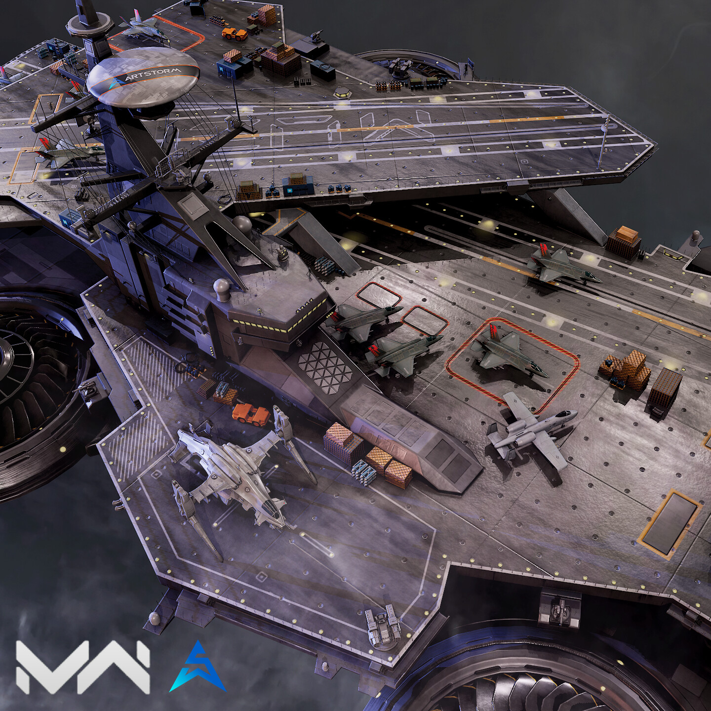 ArtStation - Helicarrier MUSK