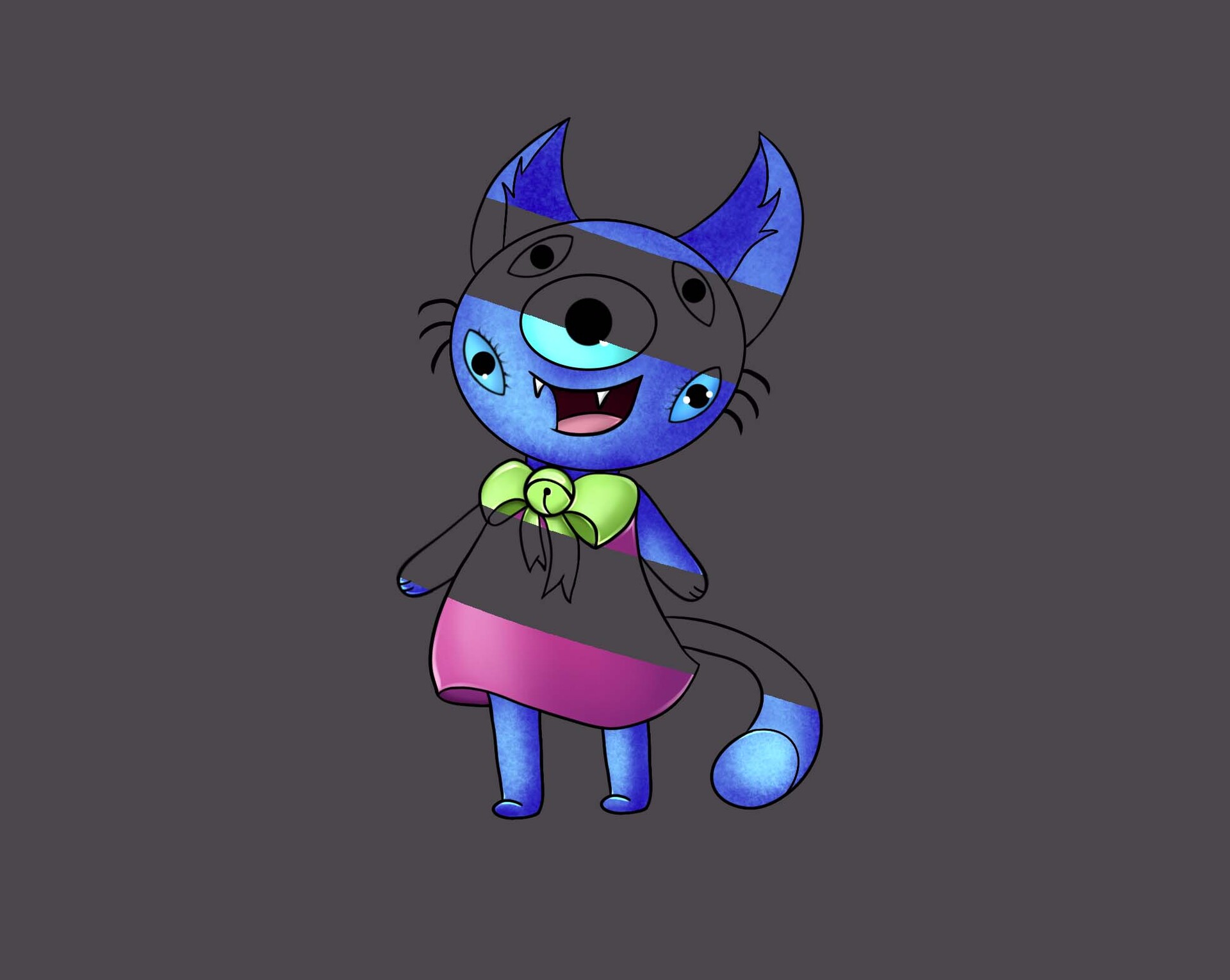 ArtStation - blue kitty