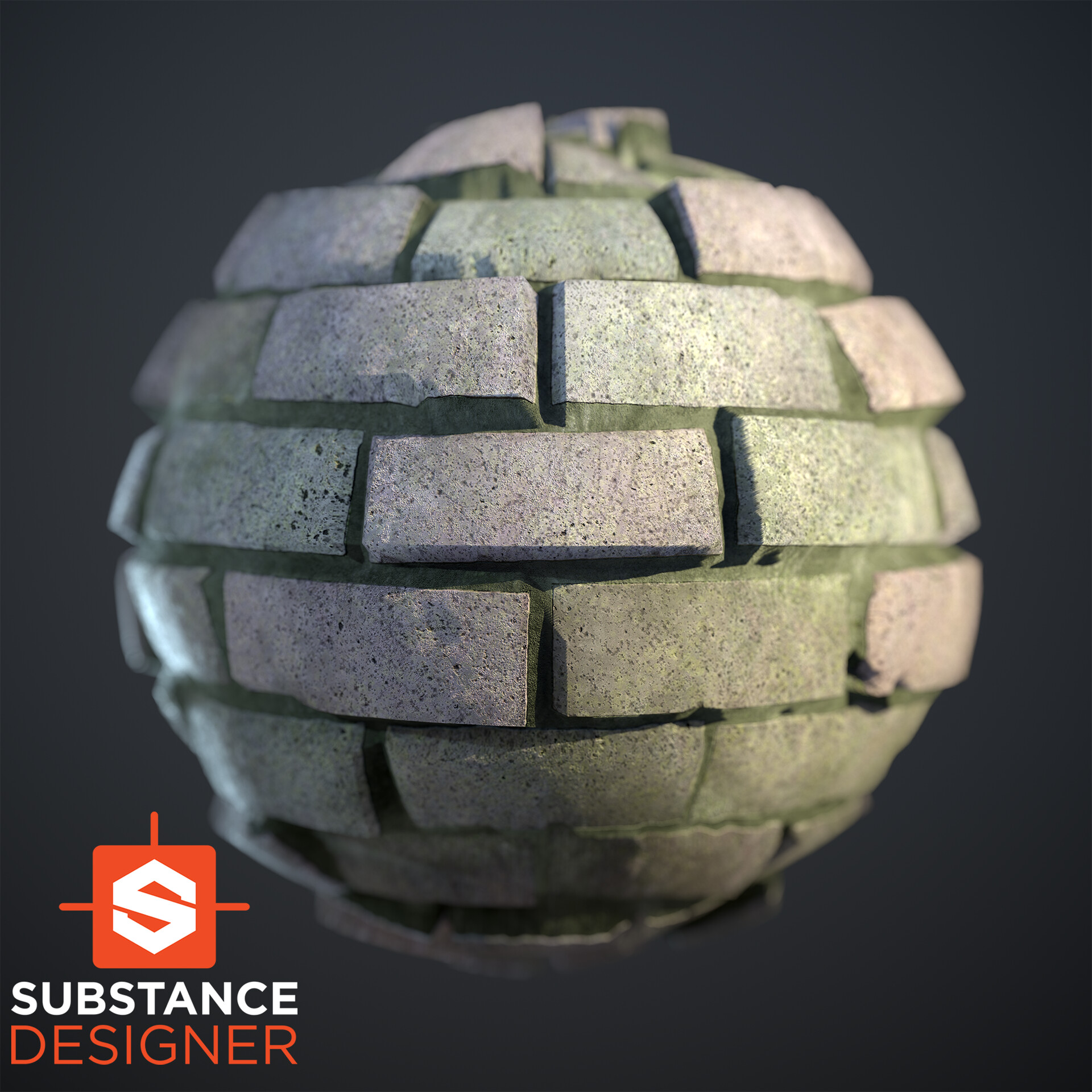 ArtStation - Stylized Brick Wall