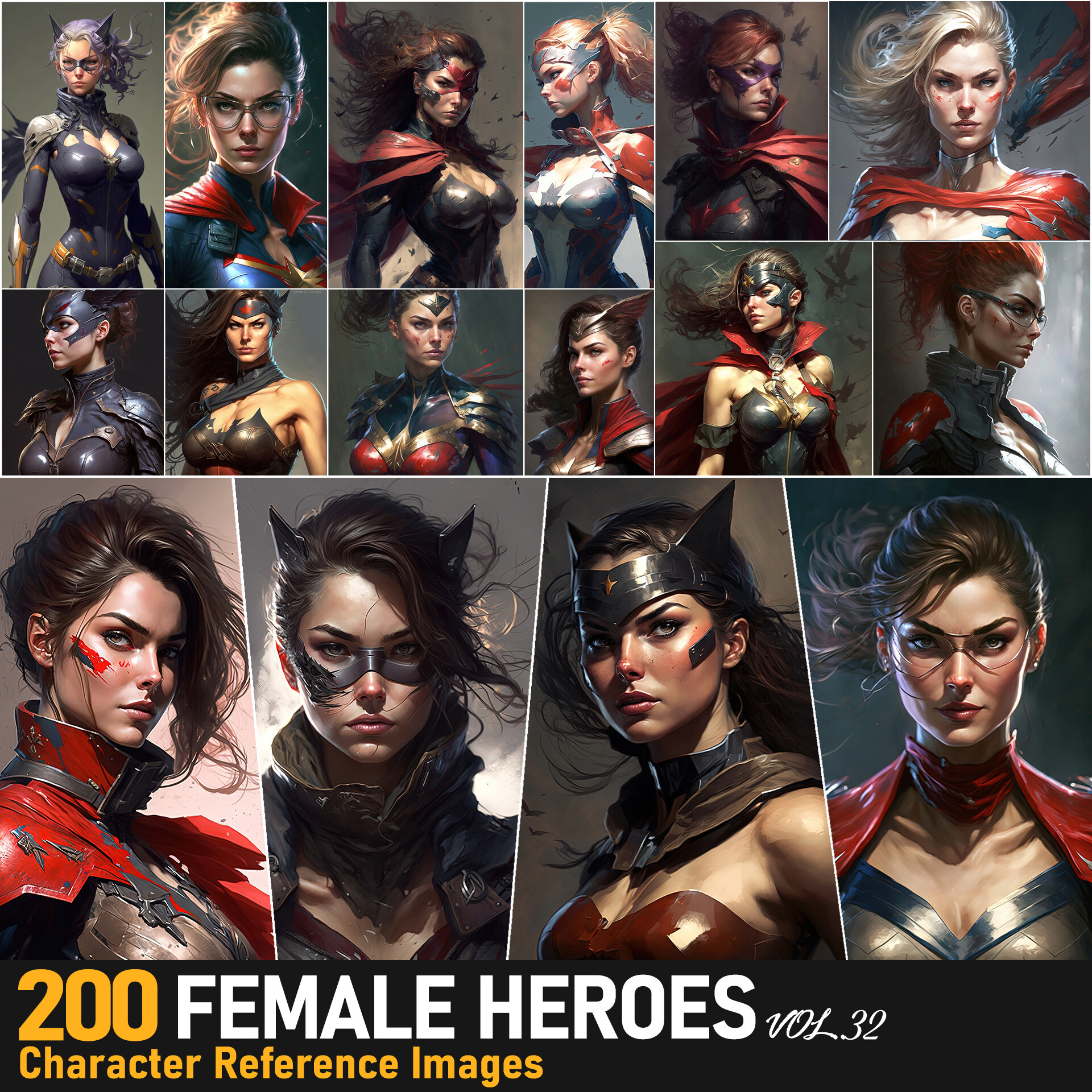 ArtStation - Female Heroes VOL.32
